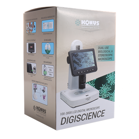 Microscope Konus Digiscience 10x-300x | Become a magic mushroom spore ...